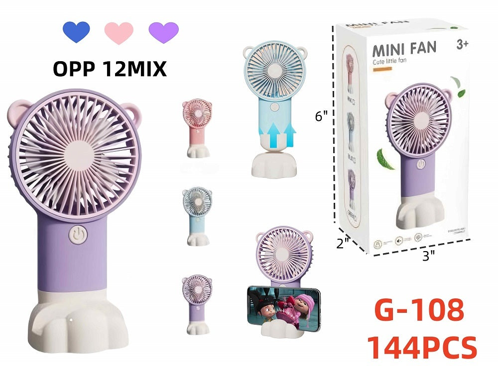 MINI FAN G-108 SOLD BY THE DOZEN – YONG'S WHOLESALE