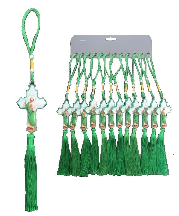 CAR PENDANT KY733, ST JUDE CROSS-SOLD BY THE DOZEN – YONG'S WHOLESALE